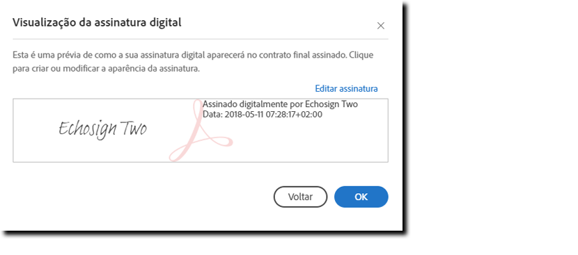 Adobe Sign - Fluxo de trabalho de assinatura digital